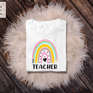 Boho Teacher Rainbow SVG Bundle, Clipart (digital Download) - Etsy