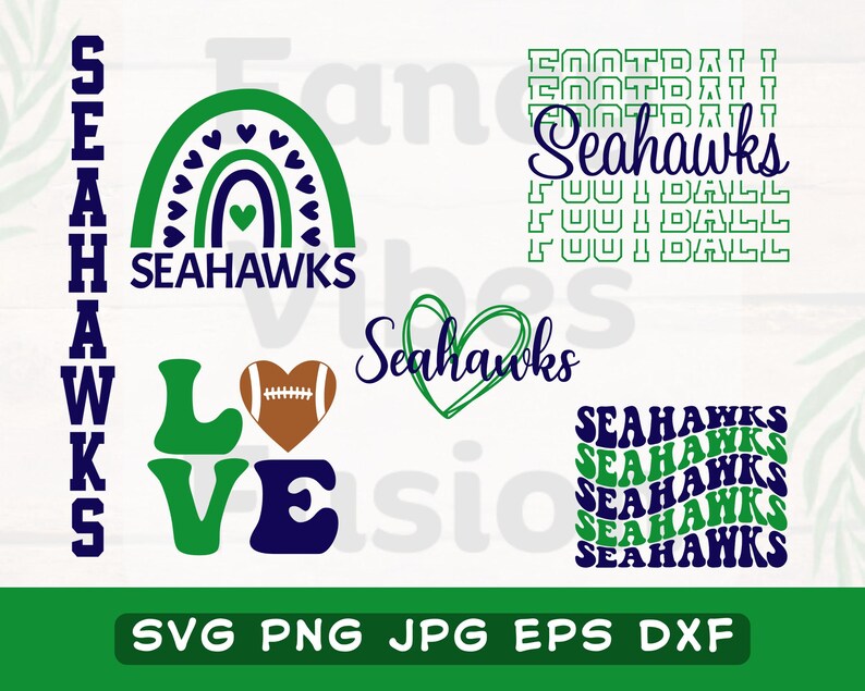 Seahawks SVG Bundle, Football Designs (digital Download) - Etsy