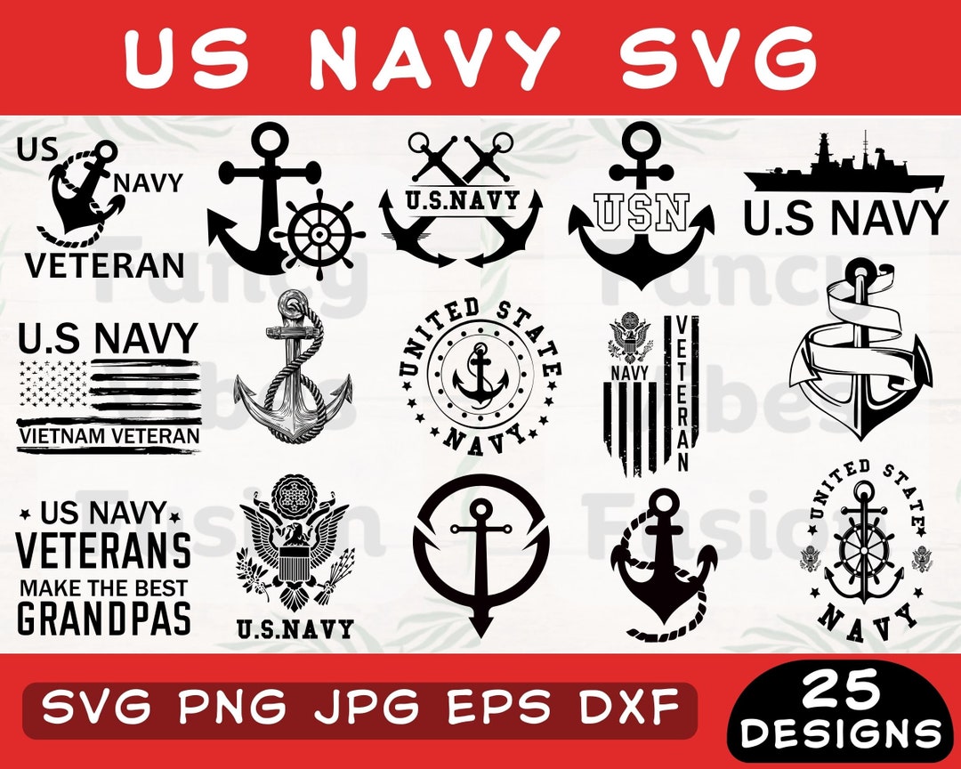 US Navy Svg Bundle, US Navy Chief Anchors Svg, U.S Navy Military Png ...