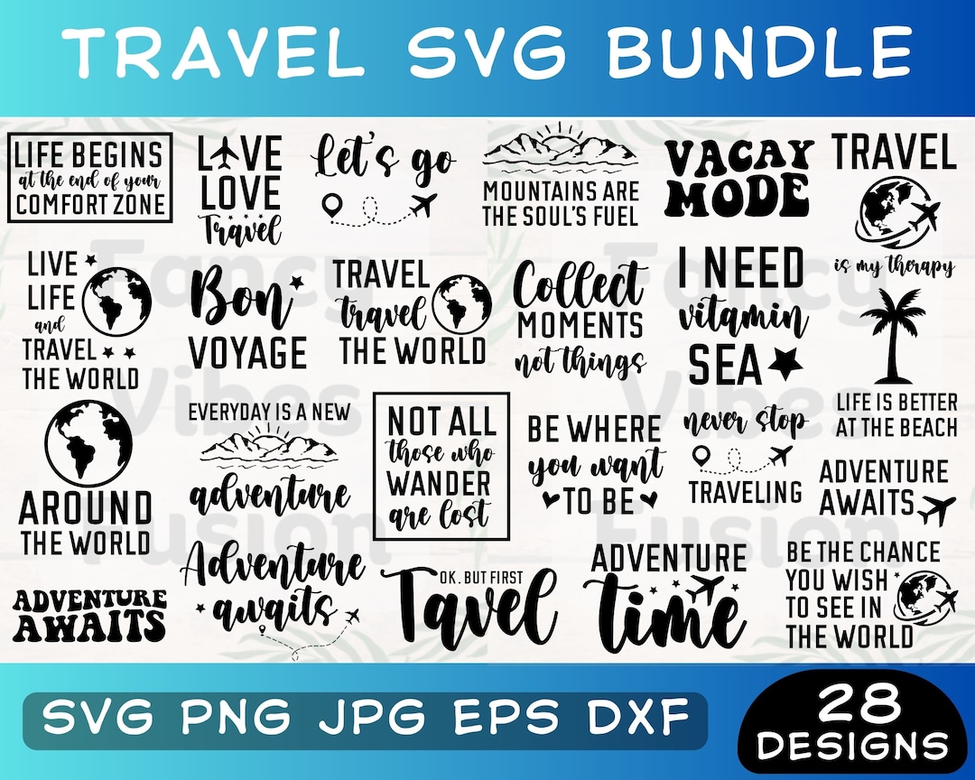 Travel Svg Bundle, Funny Travel Svg, Traveling Svg, Adventure Svg ...
