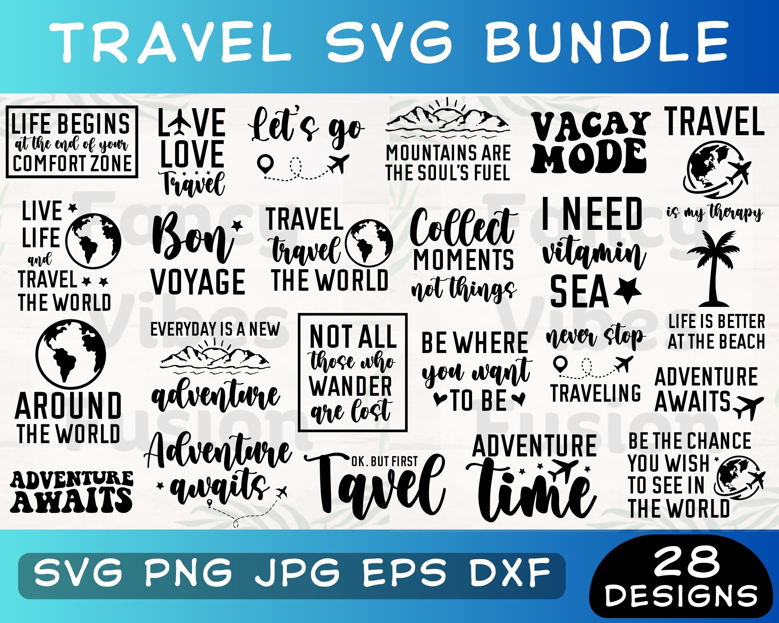 Travel Svg Bundle, Funny Travel Svg, Traveling Svg, Adventure Svg ...