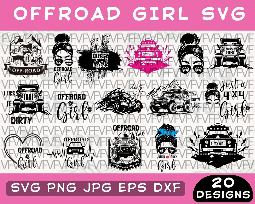 Off Road Girl Svg, off Road Svg Bundle, off Road Png, Offroad Cut File ...