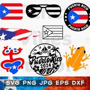 Puerto Rico Svg, Puerto Rico Svg Bundle, Puerto Rico Flag Svg, Puerto ...