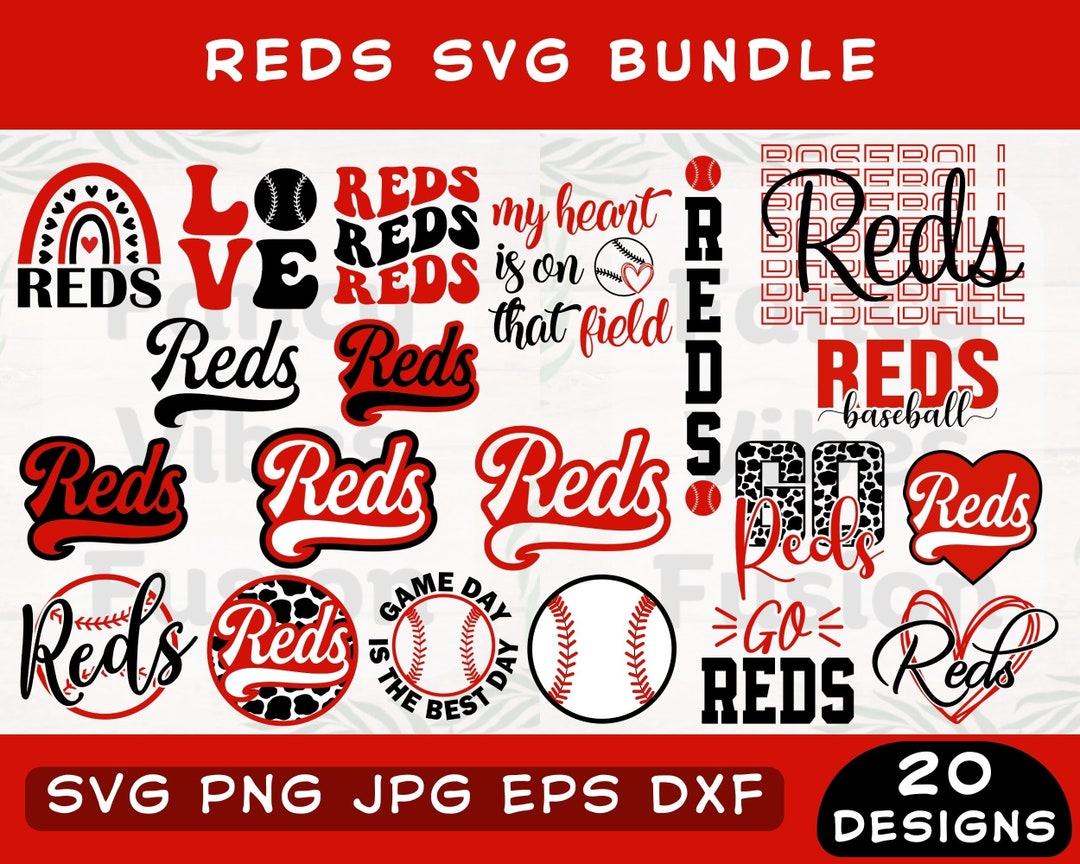 Reds Svg Bundle, Reds Svg, Reds Png Bundle, Reds Shirt Svg, Instant ...