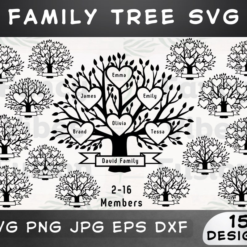 Family Tree Svg - Etsy