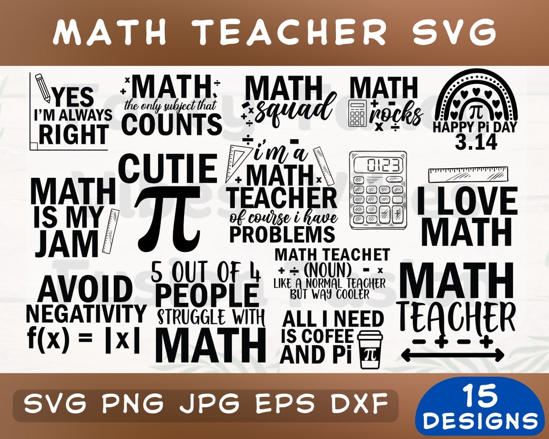 Math Teacher Svg, Math Teacher Shirt, Teacher Svg, Math Teacher Png ...