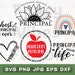 Principal SVG Bundle: School Quotes, Appreciation Gift (digital ...
