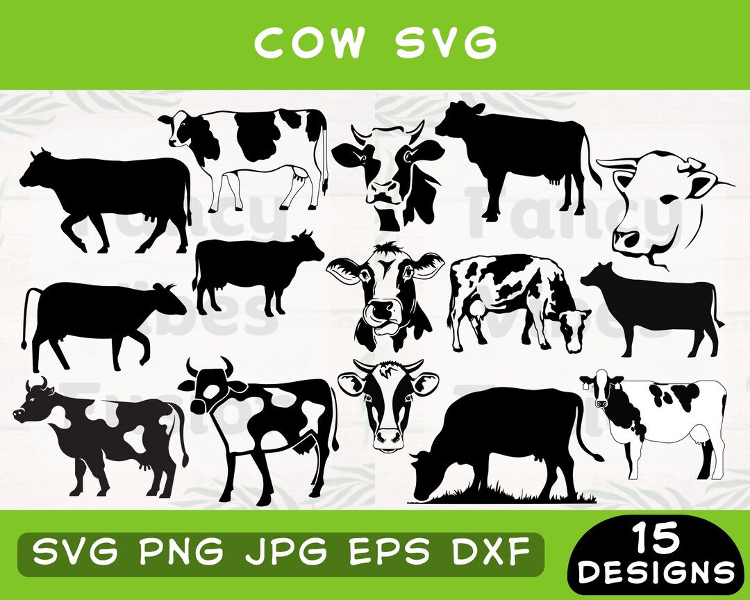 Highland Cow SVG Bundle, Cow PNG, Cricut Cut Files (digital Download ...