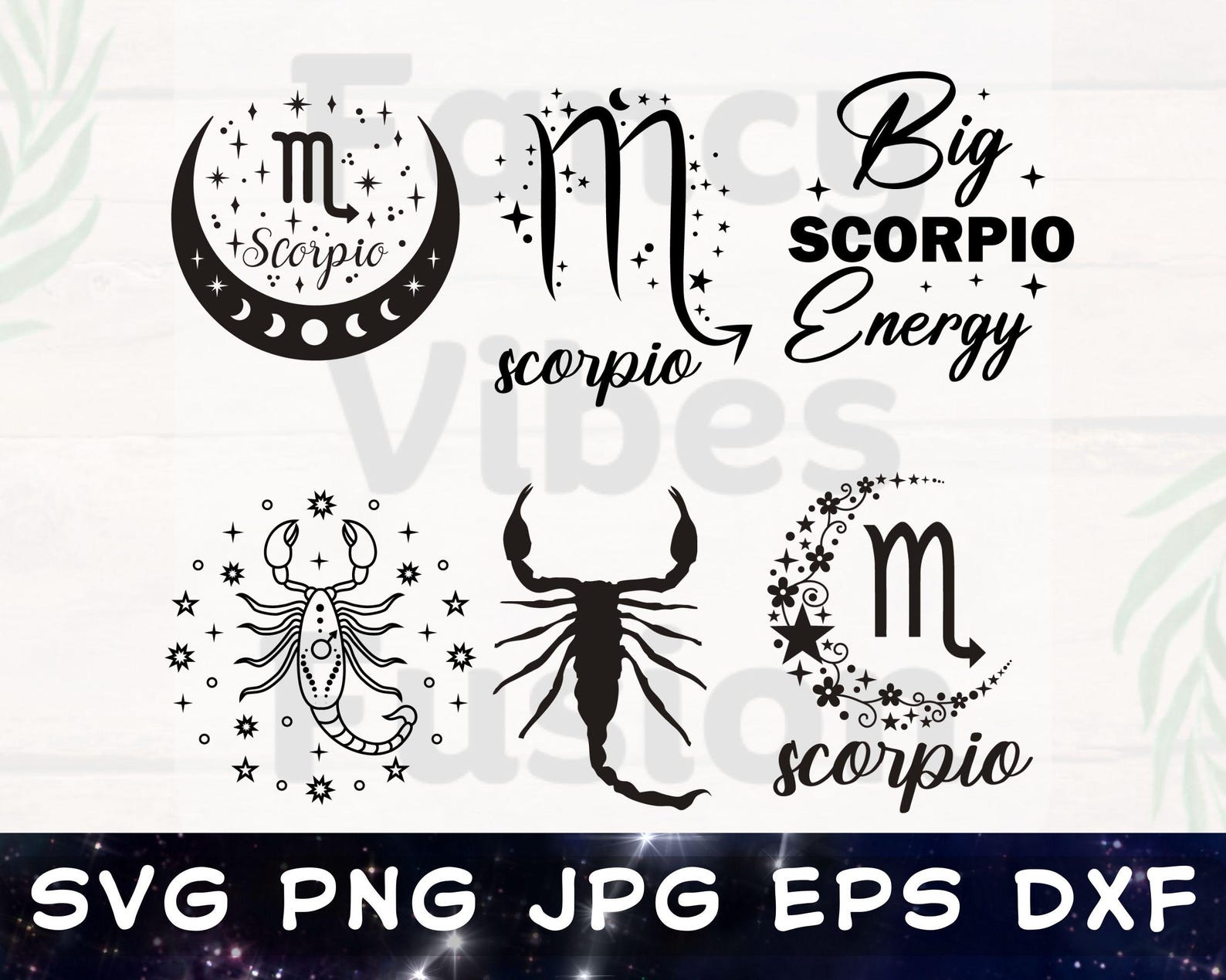 Scorpio Zodiac SVG Bundle: Astrology Sign Graphics (digital Download ...