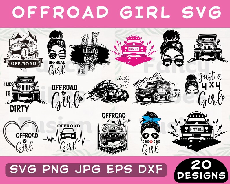 Off Road Girl Svg, off Road Svg Bundle, off Road Png, Offroad Cut File ...