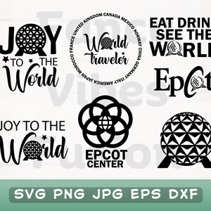 Epcot Svg, World Traveler Svg, Family Vacation Svg, Epcot Png, Epcot ...