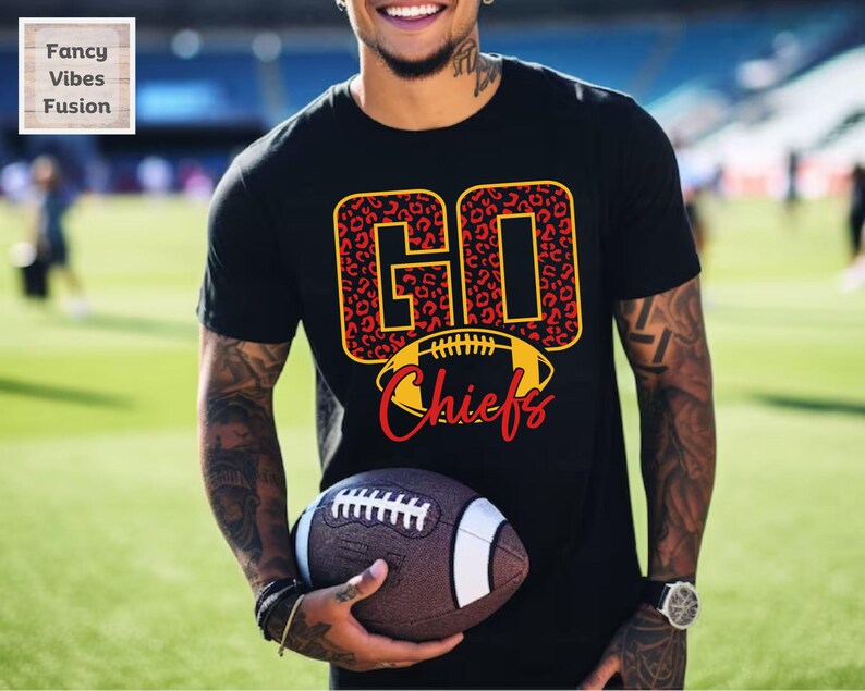Leopard Print Go Chiefs SVG: Chiefs Pride Shirt Design (digital ...