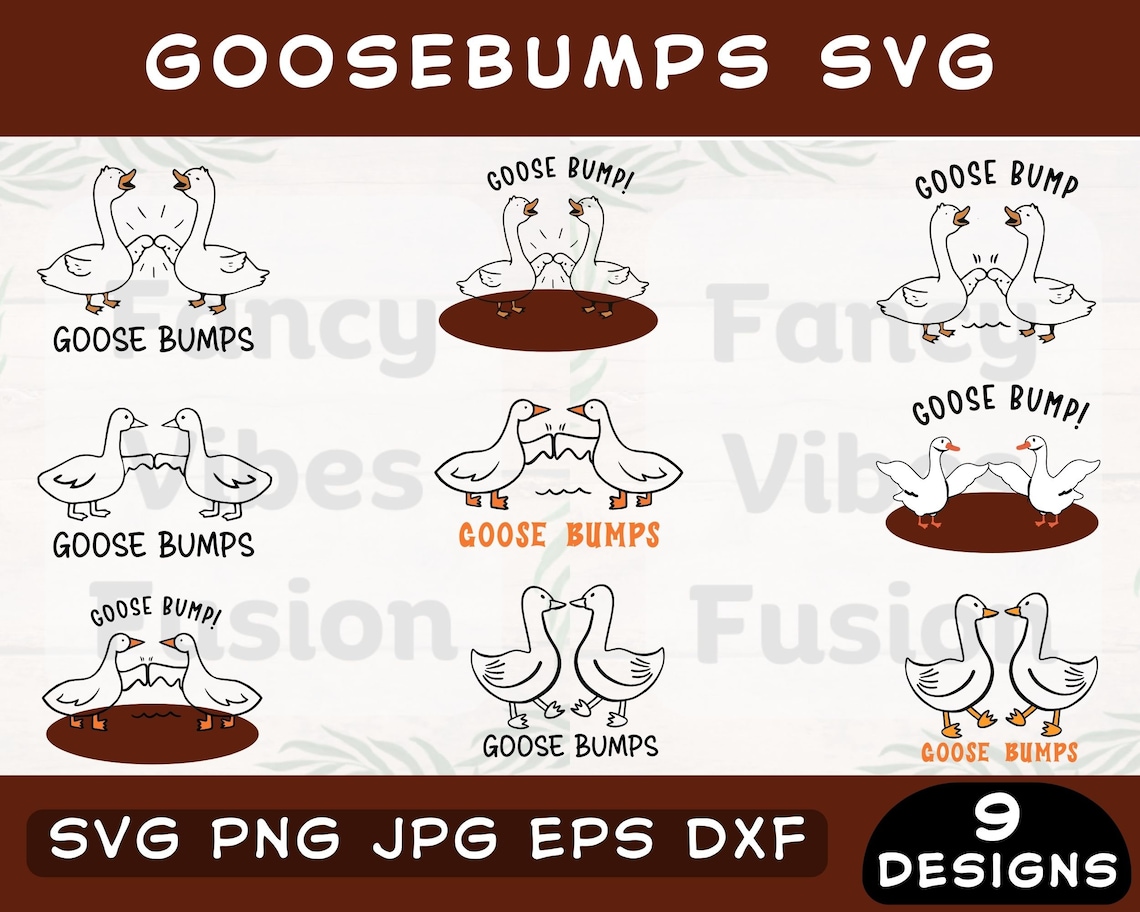 Goosebumps SVG Bundle, Goose Shirt Design, Cricut Silhouette Files ...