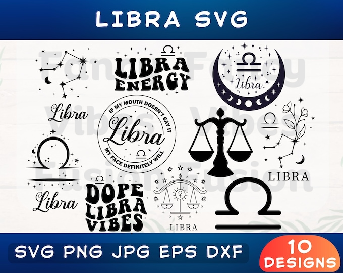 Libra Svg, Zodiac Sign Svg, Mystical Svg, Libra Png, Libra Shirt ...
