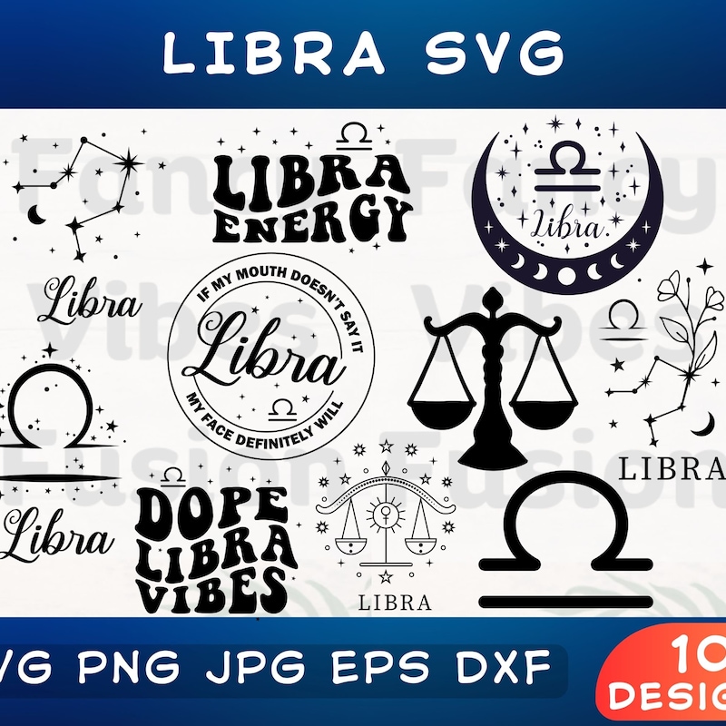 Libra Svg - Etsy