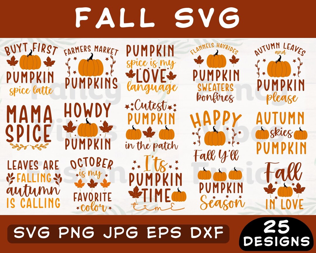 Fall Svg, Fall Svg Bundle, Autumn Svg, Fall Thanksgiving Svg, Autumn ...