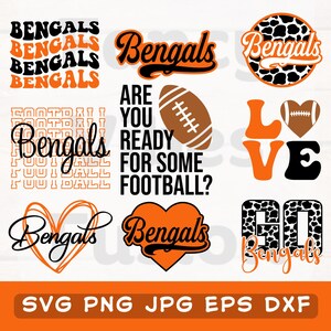 Bengals Football SVG PNG Bundle, Cricut Designs (digital Download) - Etsy