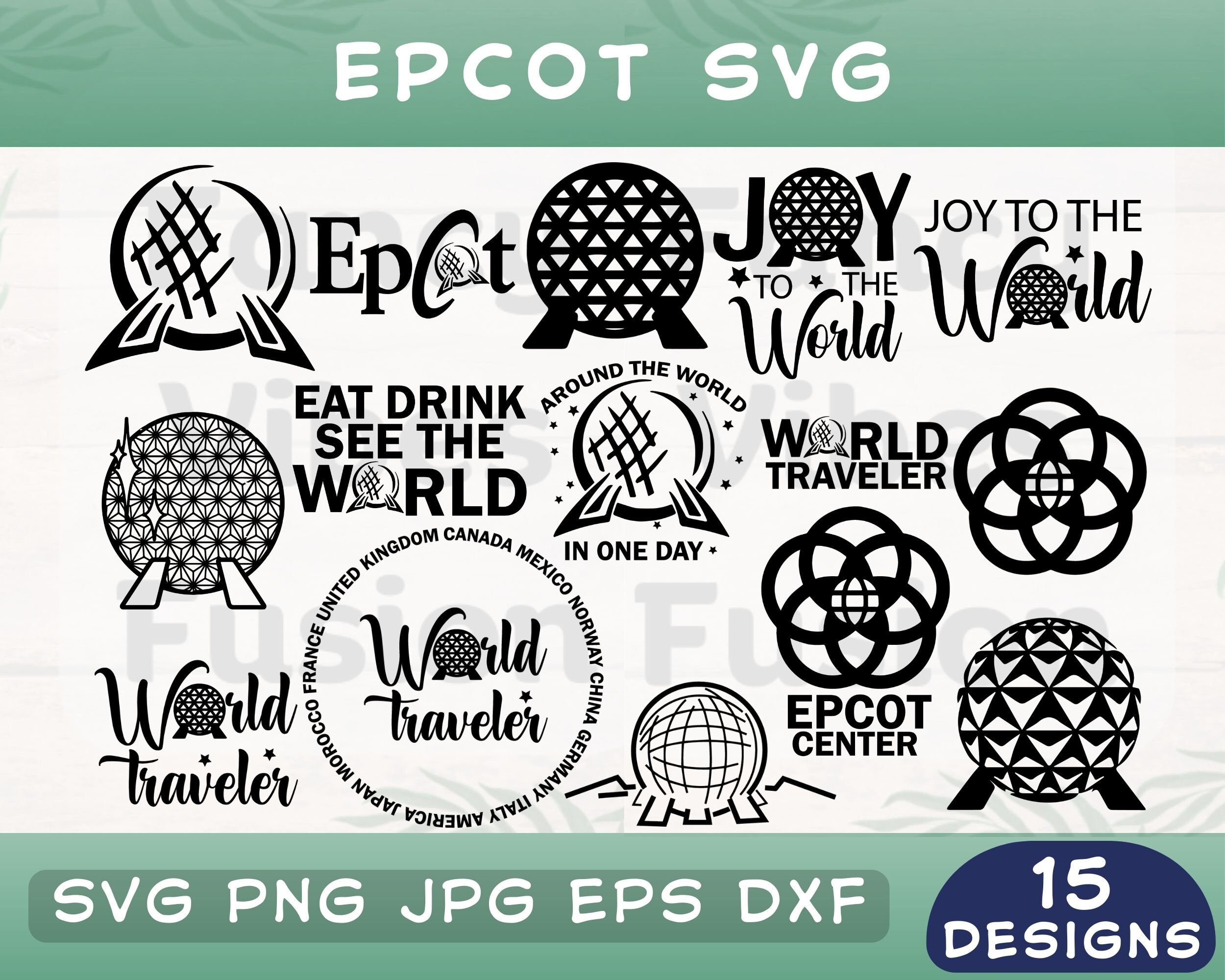 Epcot World Traveler SVG Bundle: Family Vacation Designs (digital ...