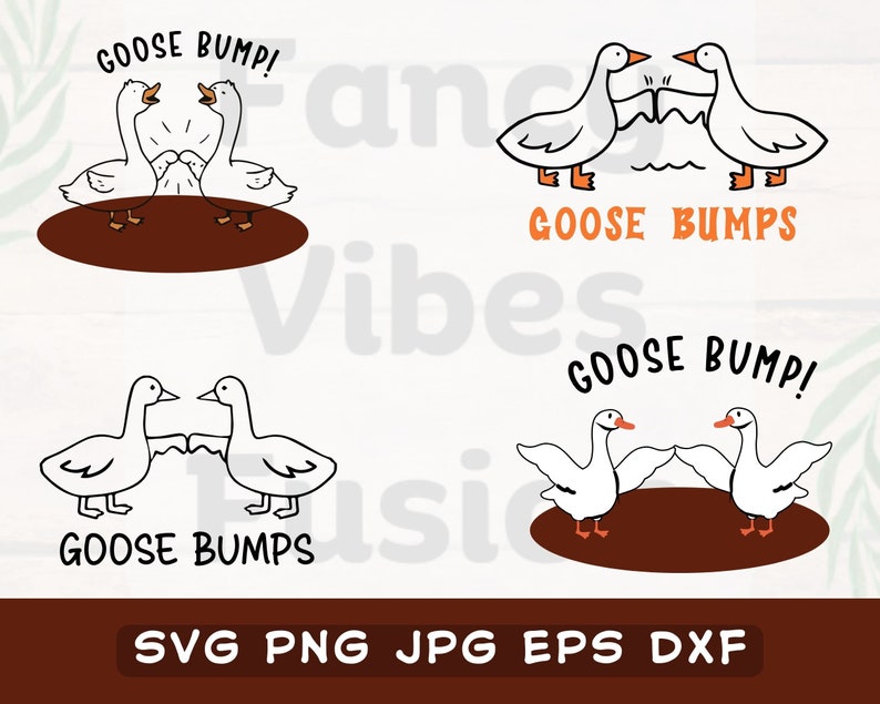 Goosebumps SVG Bundle, Goose Shirt Design, Cricut Silhouette Files ...