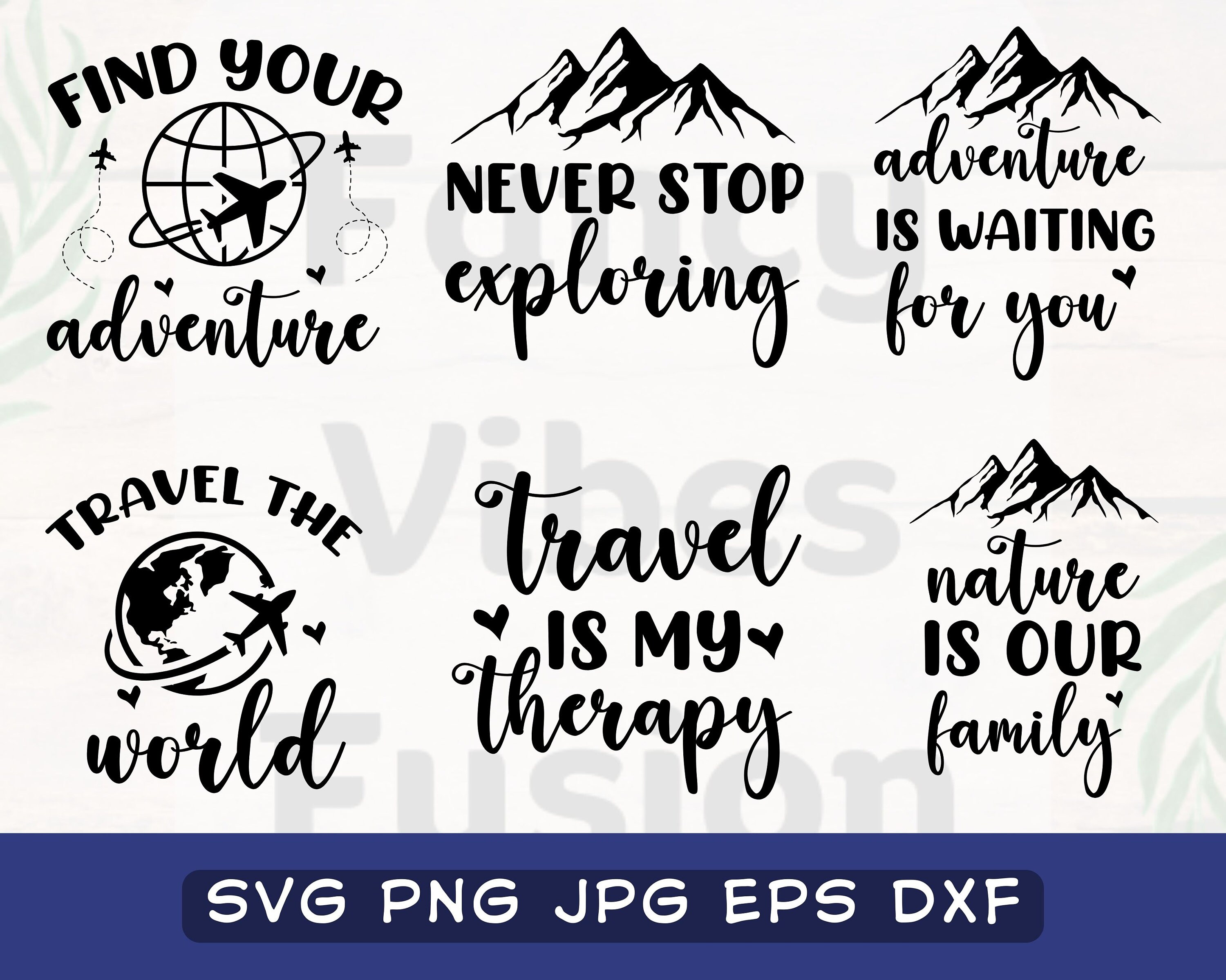 Travel Svg Bundle, Travel PNG, Travel Quotes Svg, Travelling Svg ...