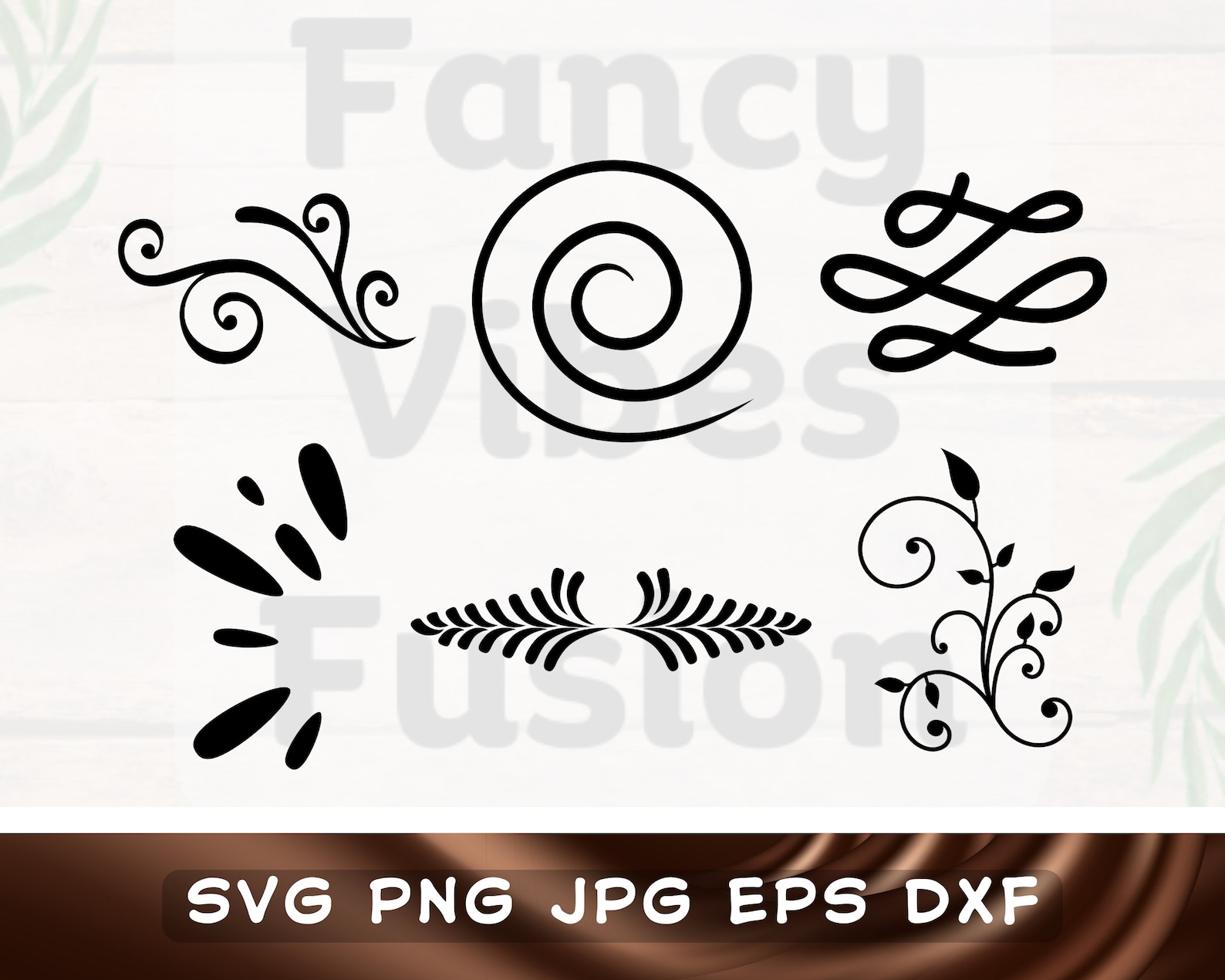 Swirl Svg, Swirls Svg, Swirl Clipart, Swirl Heart Svg, Flourish Svg ...