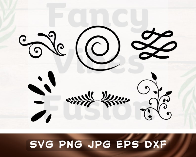 Swirl Svg, Swirls Svg, Swirl Clipart, Swirl Heart Svg, Flourish Svg ...