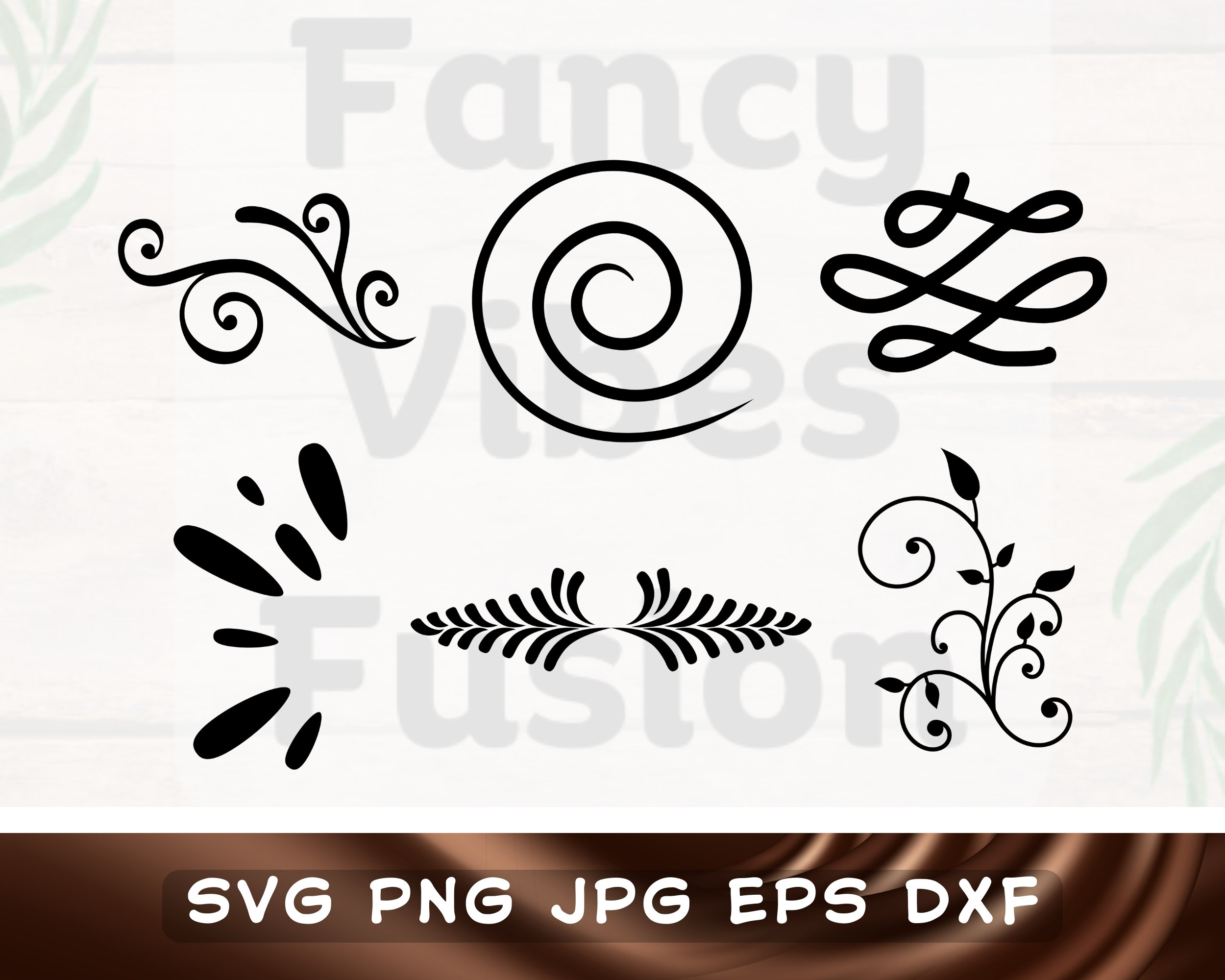Swirl Svg, Swirls Svg, Swirl Clipart, Swirl Heart Svg, Flourish Svg ...