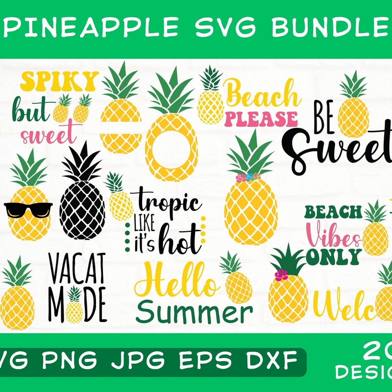Pineapple Clip Art - Etsy