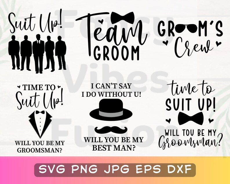 Groomsmen Svg, Groomsman Svg Bundle, Wedding Svg, Groom Svg, Best Man ...