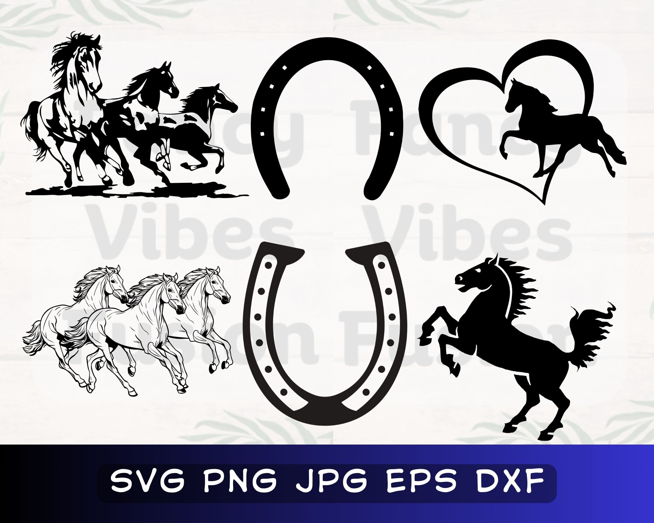 Horses Svg Bundle, Horse Svg, Horse Lover Svg, Horseshoe Svg, Farm ...