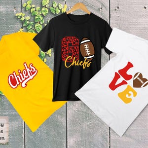 Chiefs SVG Bundle, Football Shirt Designs (digital Download) - Etsy