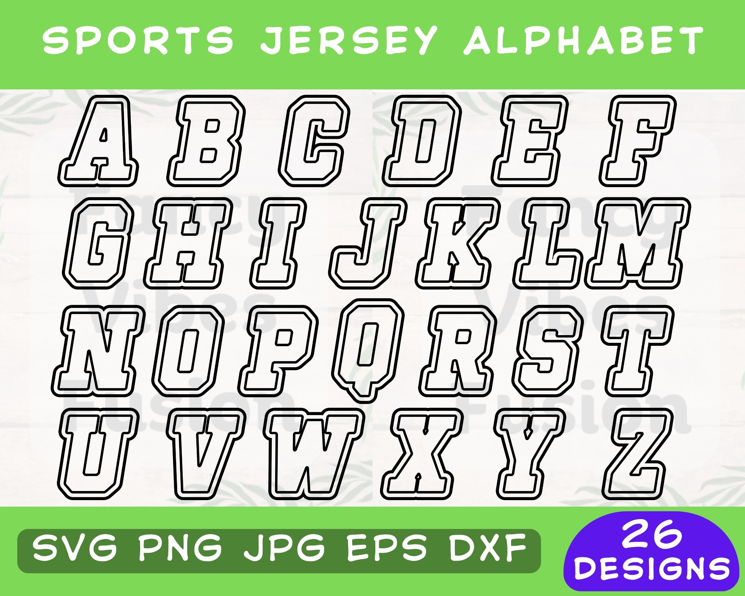 Sports Alphabet Svg, Jersey Font Svg, Sports Font Png, Jersey Alphabet ...
