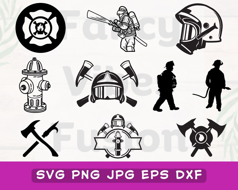 Fire Fighter Svg, Firefighter Svg Bundle, Firefighter Png, Fire ...