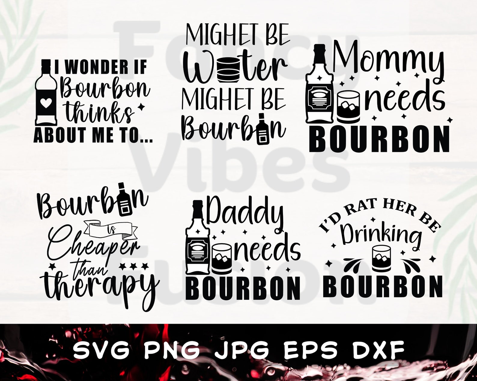 Vintage Bourbon SVG Bundle: Whiskey Glass Designs (digital Download) - Etsy