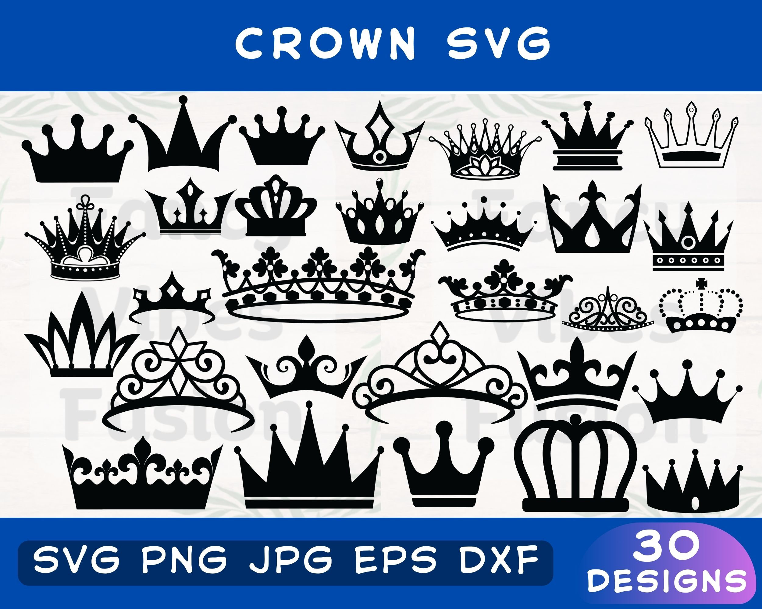 Crown Svg, Crown Svg Bundle, Crown Png Bundle, Royal Crown Svg, King ...