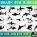 Shark SVG Bundle: Sea Animals Clipart, Cricut Cut Files (digital ...