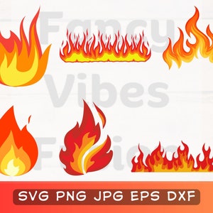 Fire Svg Bundle, Fire Png, Fire Flames Svg, Fire Clipart, Fire Flames ...