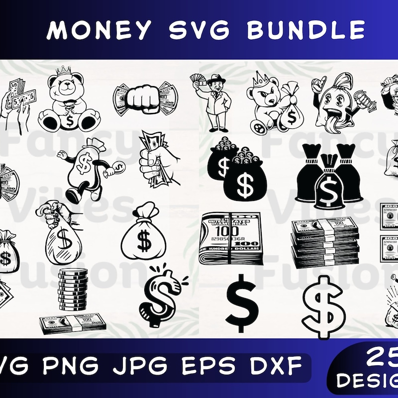 Money Bag Svg - Etsy