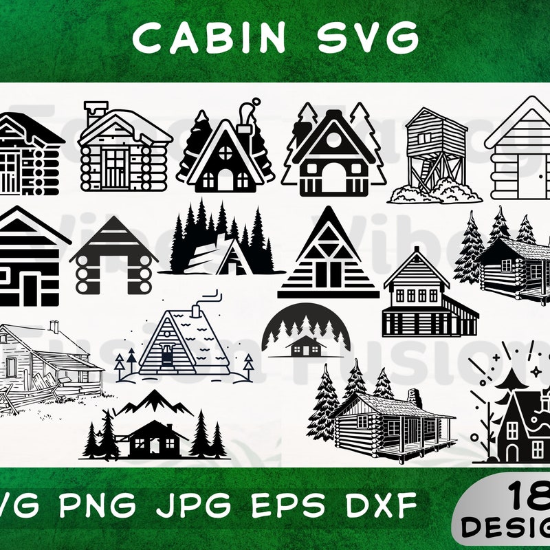 Cabin Svg - Etsy