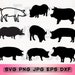 Pig Svg Bundle, Pig Svg, Pig Clipart, Cute Pig Svg, Farm Animal Svg ...