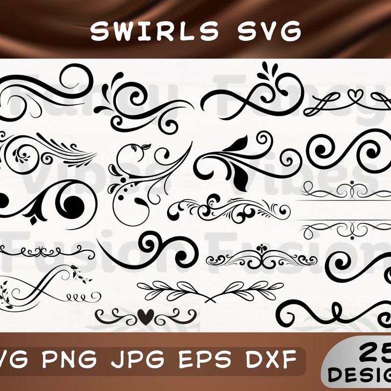 Swirl Svg - Etsy