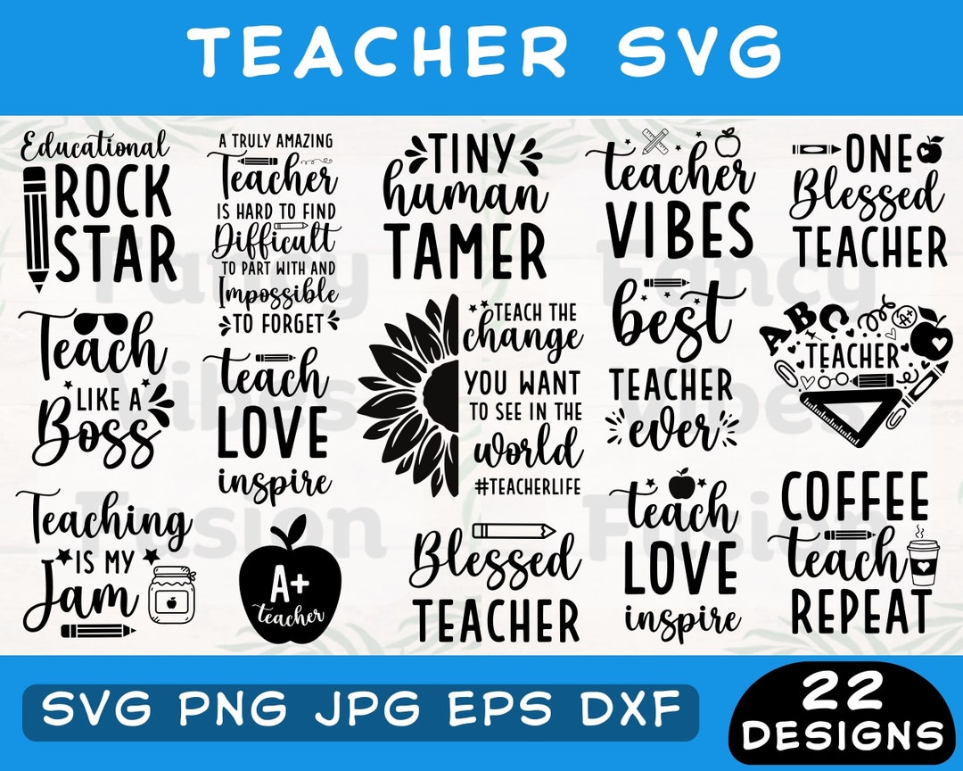 Teacher Svg, Teacher Quote Svg, Teacher Life Svg, Back to School Svg ...