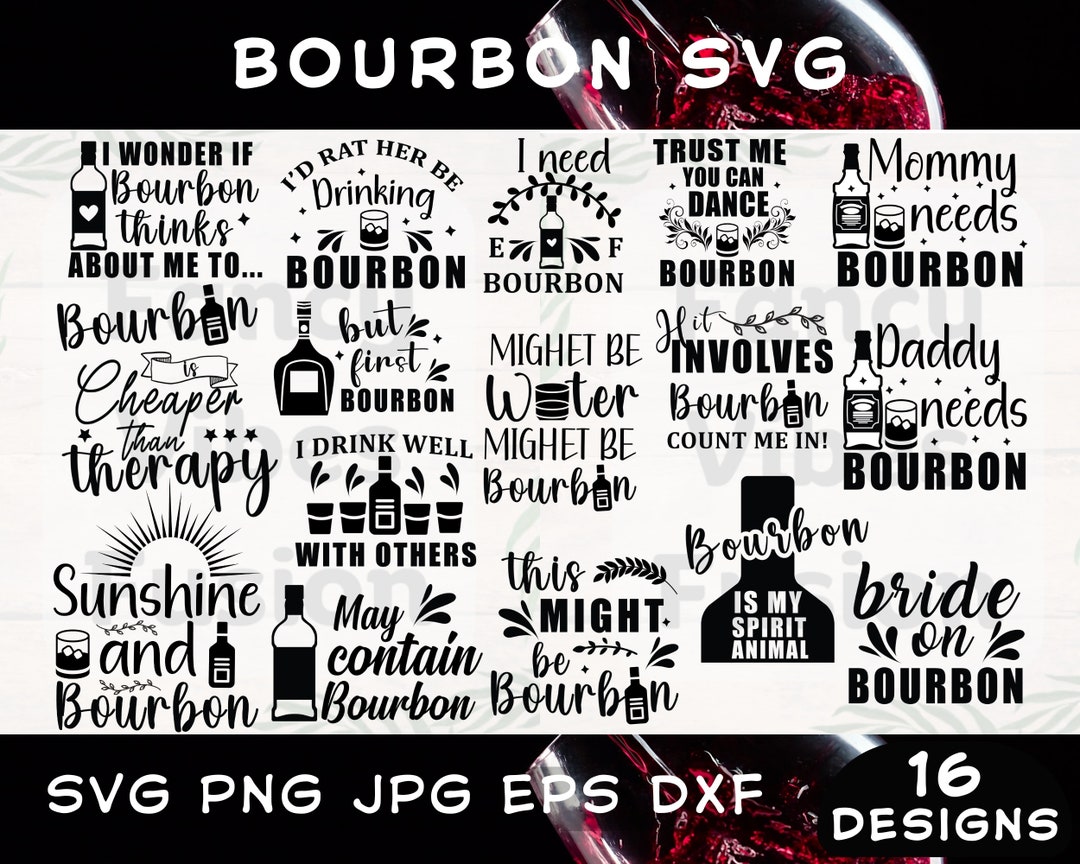 Vintage Bourbon SVG Bundle: Whiskey Glass Designs (digital Download) - Etsy