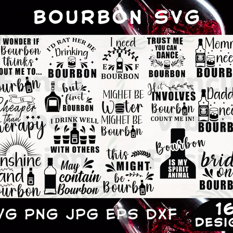 Bourbon Svg - Etsy