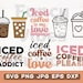 Iced Coffee SVG Bundle: Trendy Drink Designs (digital Download) - Etsy