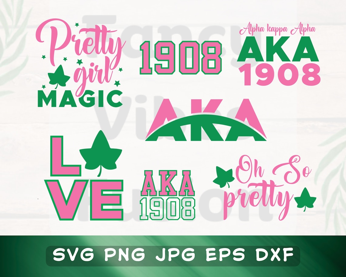 Aka Svg, Aka Svg Bundle, Aka Png, Alpha Kappa Alpha Svg, Alpha Kappa ...