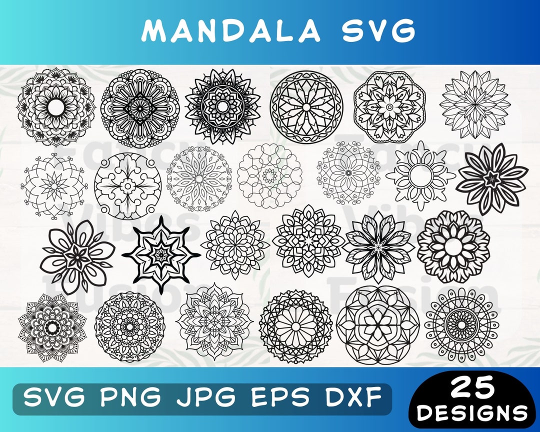Mandala Svg Bundle, Mandala Svg, Layered Mandala, Mandala Clipart ...