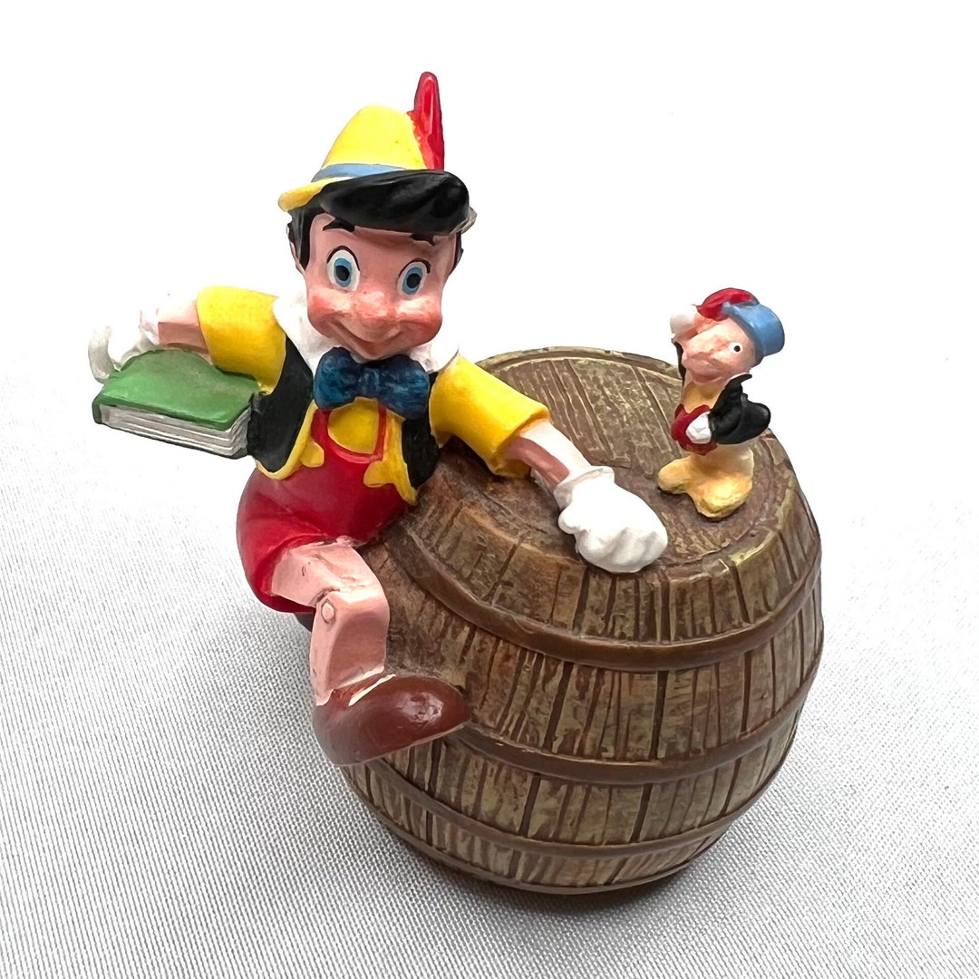 Pinocchio and Jiminy Cricket: the Disney Magic Thimble Collection by Lenox - Etsy