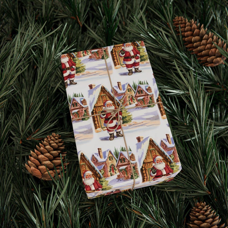 Retro Wrapping Paper - Etsy