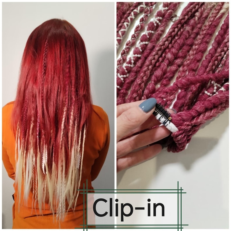 Double Ended Synthetic Dreadlock Extensions: DE Locs, Faux Dreads - Etsy